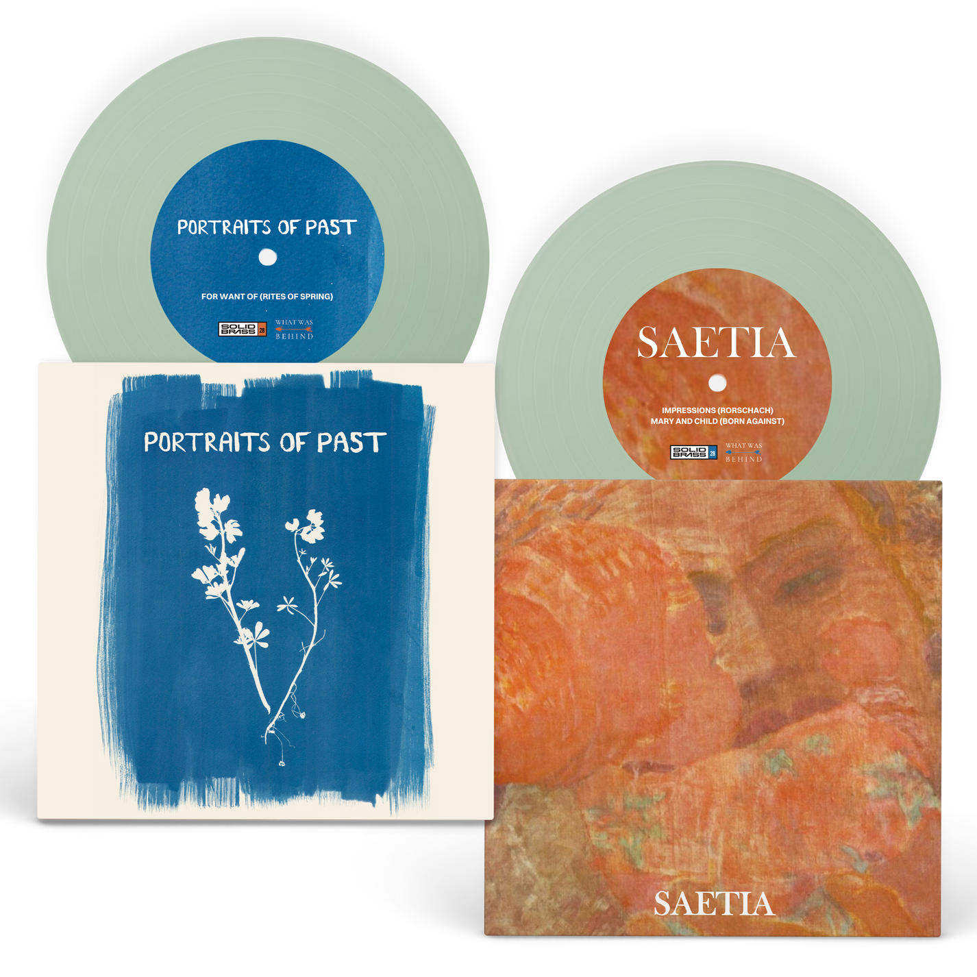 Portraits Of Past / Saetia split 45 (2nd Pressing) – Solid Brass Records